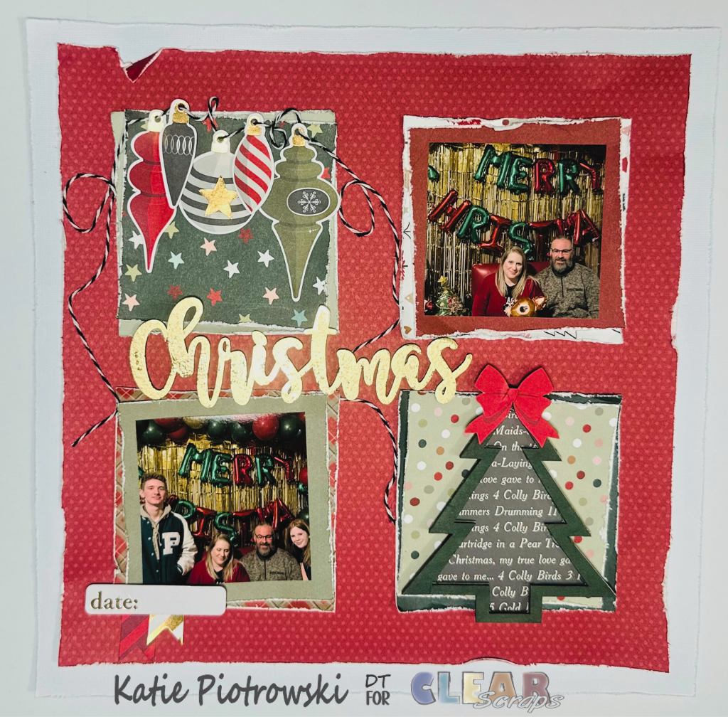 Layered & Lovely: A Festive Christmas Scrapbook Layout – Clear Scraps ...